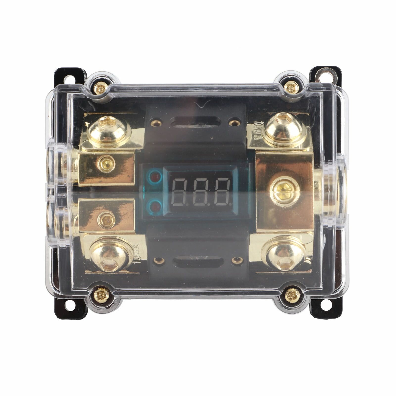 Универсальный автомобильный держатель предохранителя 100A LED Цифровой 1 в 2 Выходной Аудиоусилительный держатель предохранителя