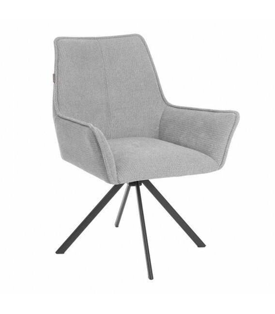 Кресло Murano/Мурано, опора 360, велюр/букле (HYP), светло-серый