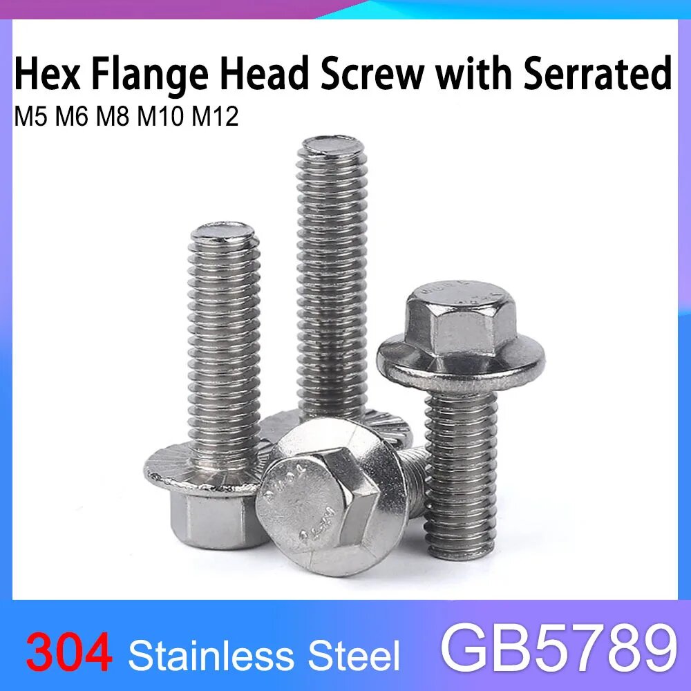 3-20 шт. GB5789 A2-70 M5 M6 M8 M10 M12 304 Шестигранная головка из нержавеющей стали 20mm, 20pcs M5