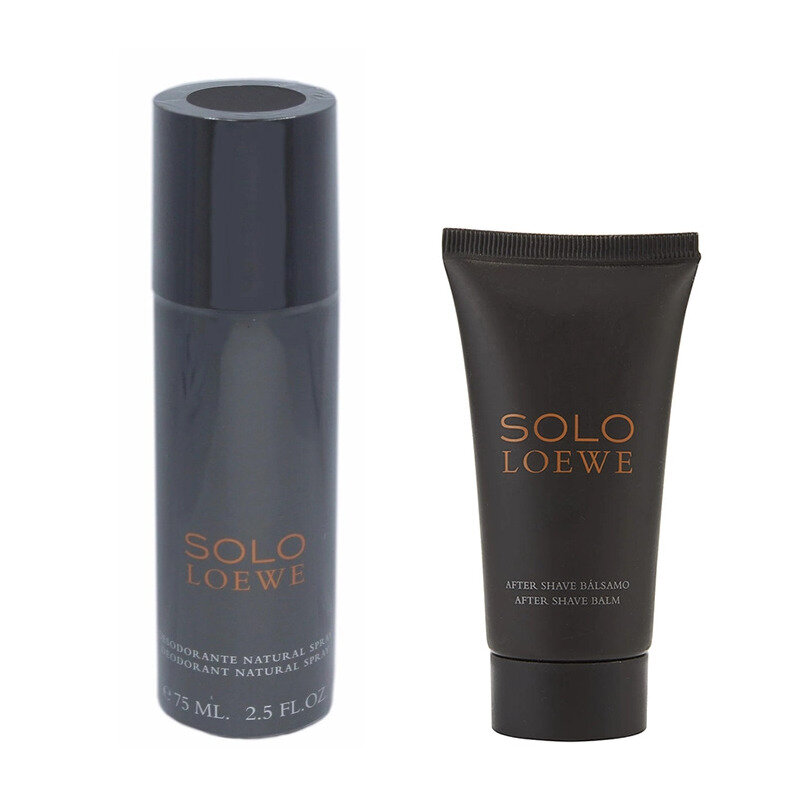 Loewe Solo набор дезодорант-спрей + бальзам после бритья 75 + 50 мл / Лоеве Соло