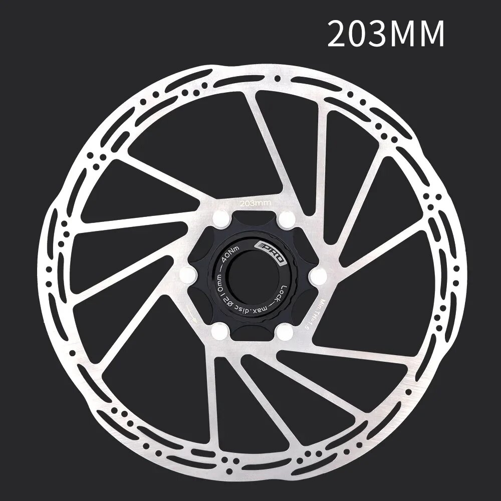 IIIPRO Дисковые тормозные роторы 140/160/180/203 мм стальные Черный, 203MM
