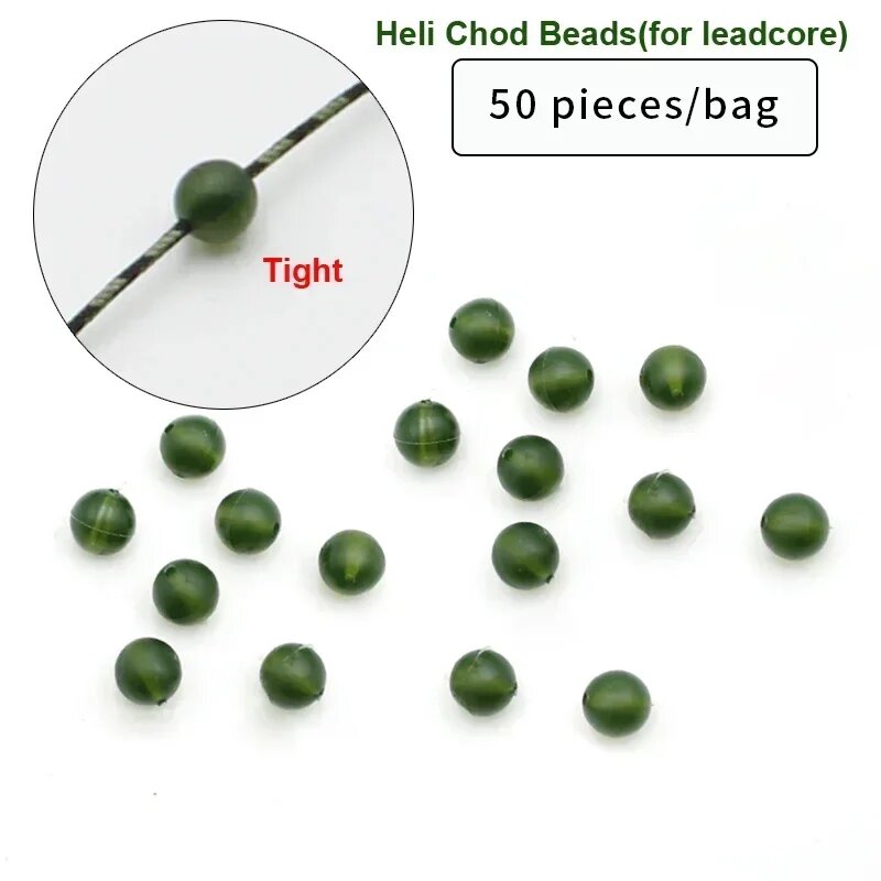 Dongbory плетенная свинцовая леска для ловли карпа 10 м 60 фунтов Bead - Green