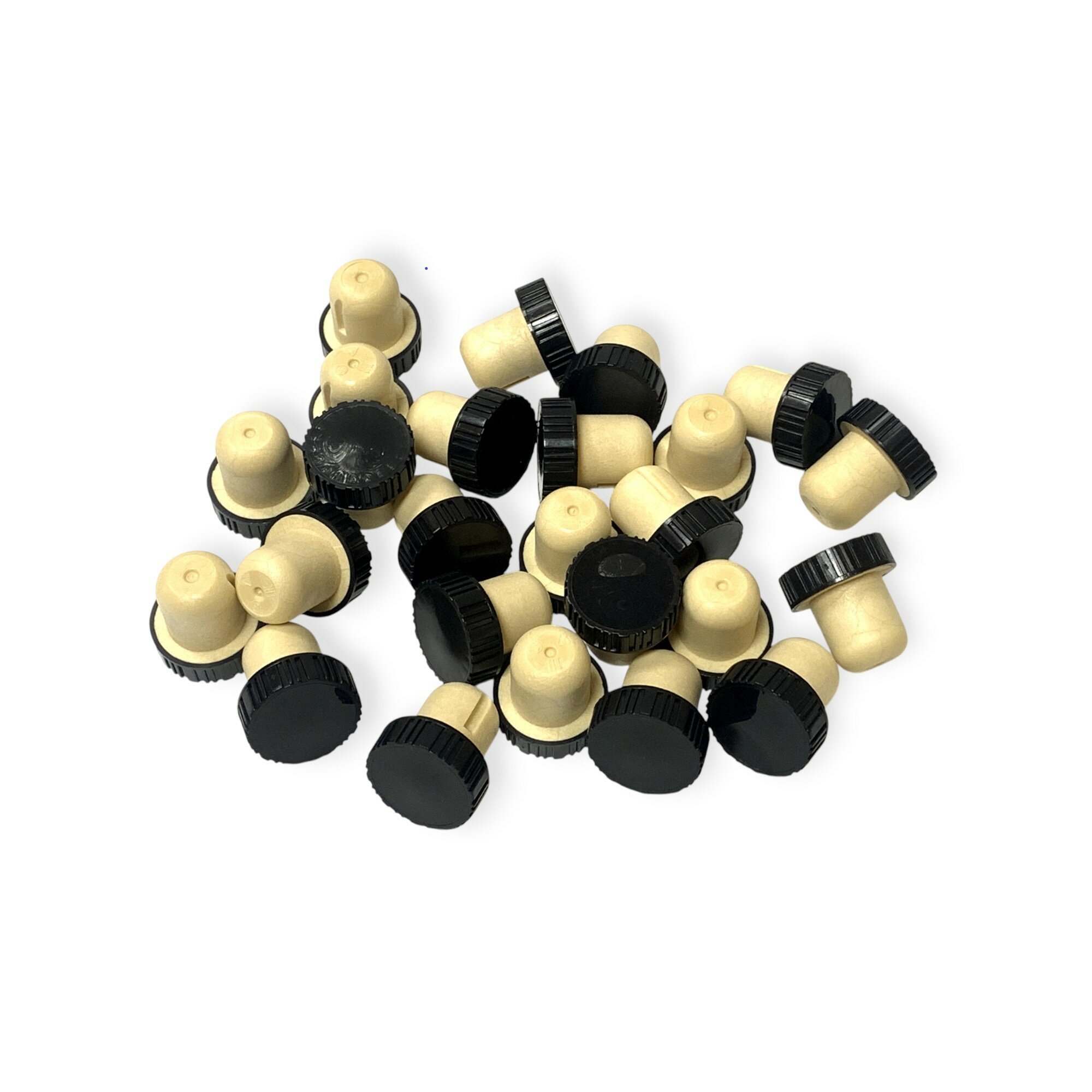 Пробка Камю Т-образная двухкомпонентная 28*18.5 мм, набор 25 штук