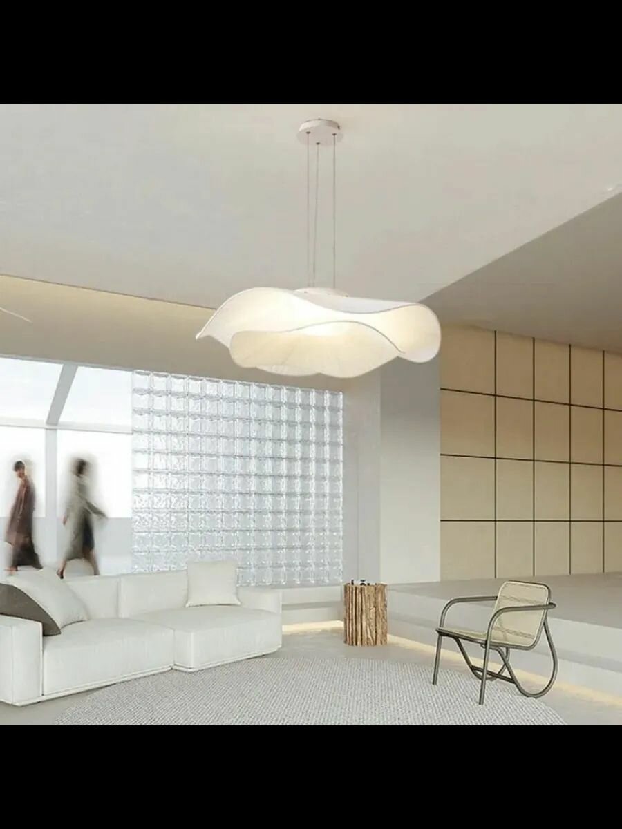 Современная люстра "Белый Лотос" для гостиной и спальни, скандинавский стиль, светодиодная