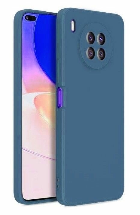 Чехол на Honor 50 Lite силиконовый Soft Touch синий