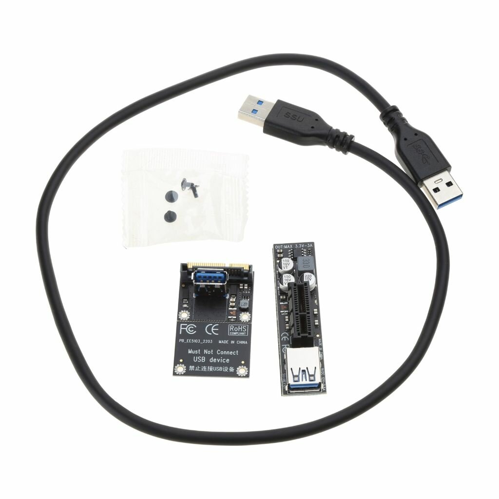 Mini PCIE в PCIE X1 адаптер