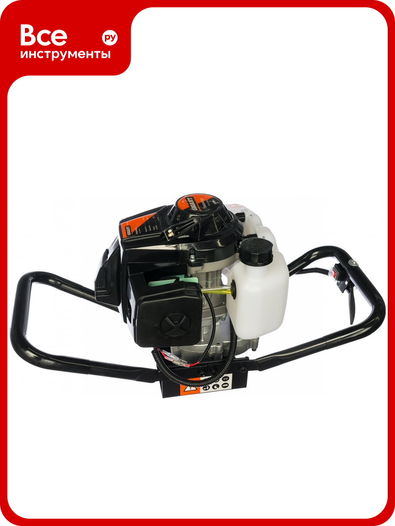 Бензобур 3,3 л. с, диаметр бура 250 мм, Gigant GGD-004 без шнека, для создания скважин лунок для зимней рыбалки