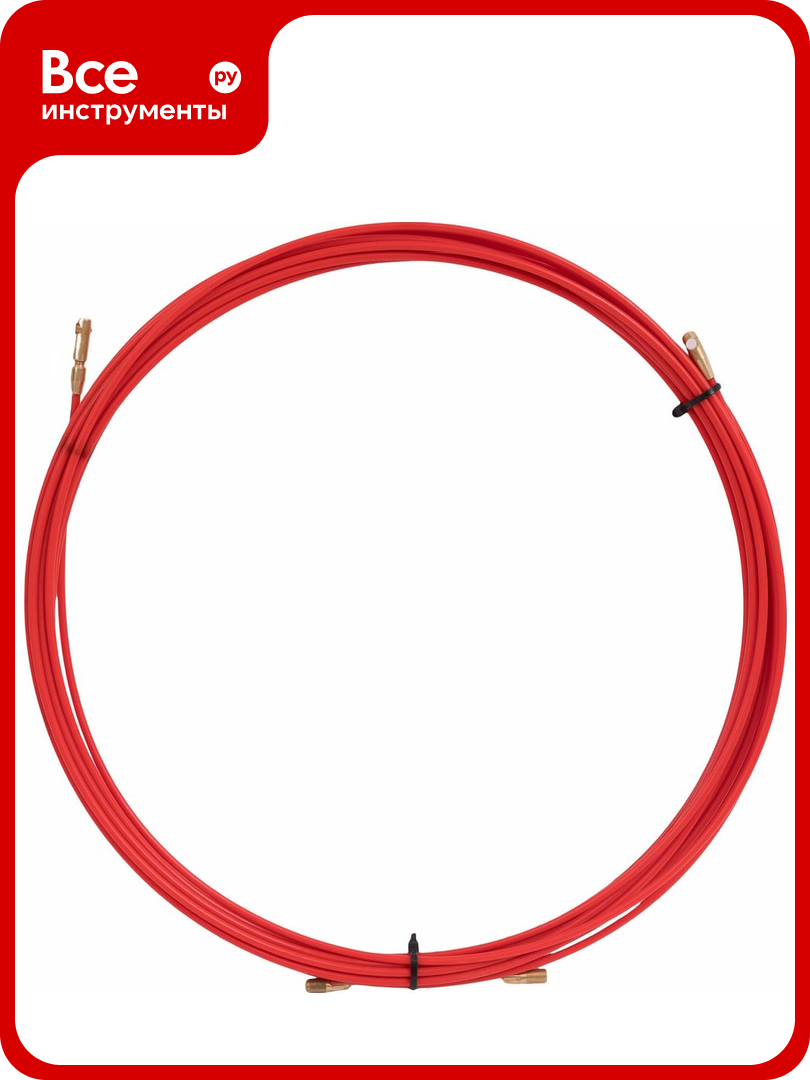 Протяжка для кабеля мини УЗК стеклопруток, 3,5 мм/10 м в бухте Gigant GECB-3,5/10, Диаметр бухты - 300 мм