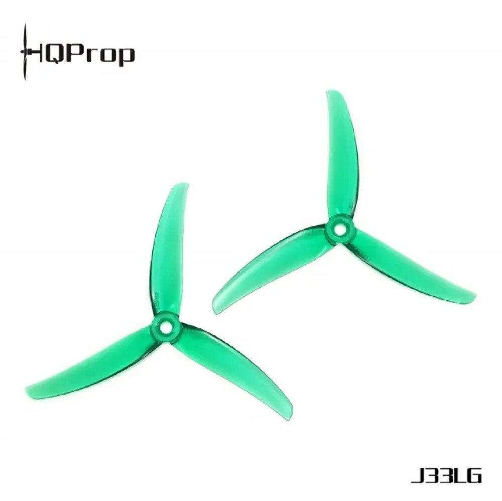 HQProp Prop J33 (CW+CCW) из поликарбоната Зеленый, 10 pairs Green