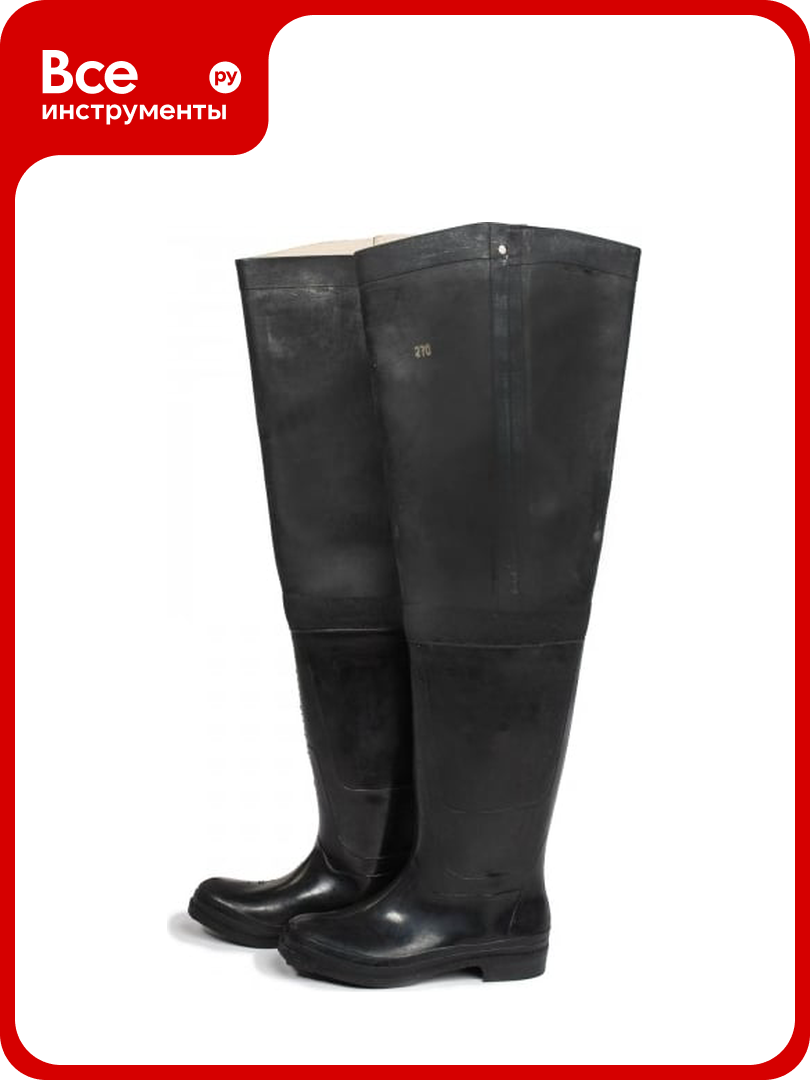 Сапоги резиновые формовые мужские рыбацкие "В" Тзро 2С53-мтз (р. 277)