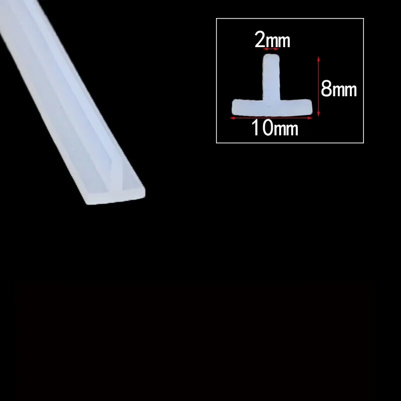 Силиконовая уплотнительная лента Т-образная T-43