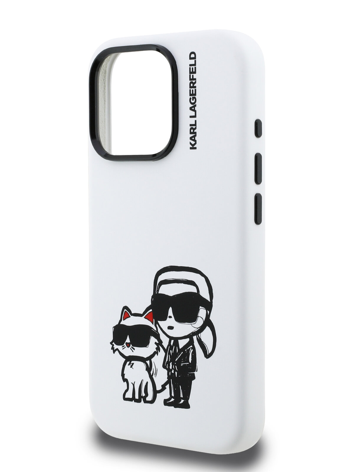 Чехол Karl Lagerfeld для iPhone 16 Pro Max силиконовый Liquid Silicone с MagSafe, белый