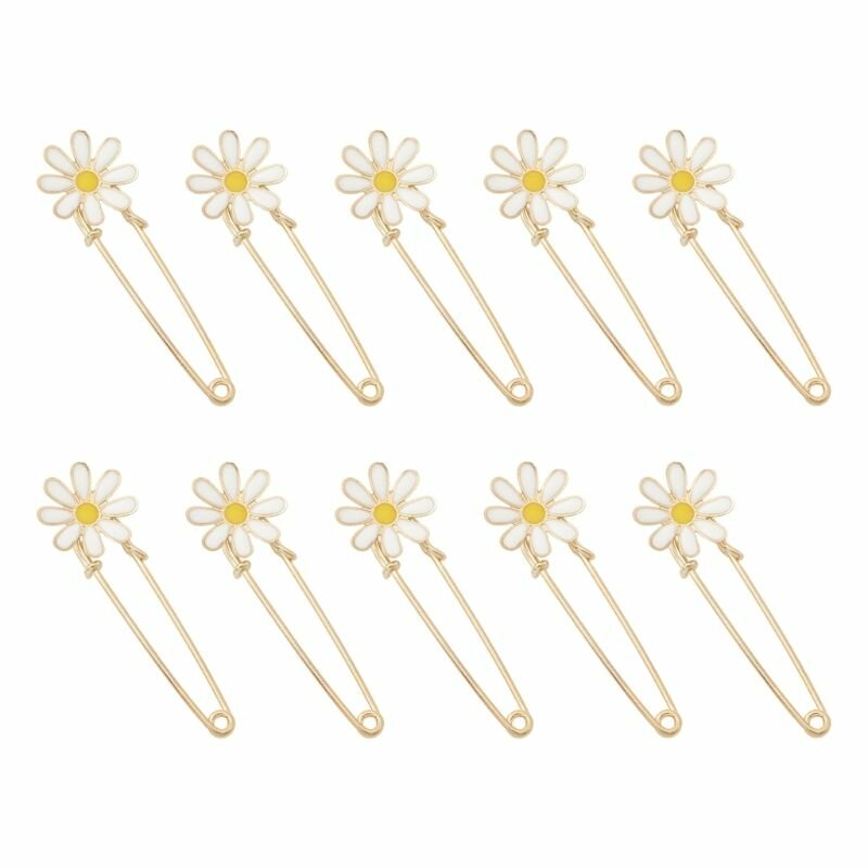 10 шт. Цветочные булавки для одежды, зажимы для кардиганов, регулируемые затяжки для брюк, для платьев, - BZ550