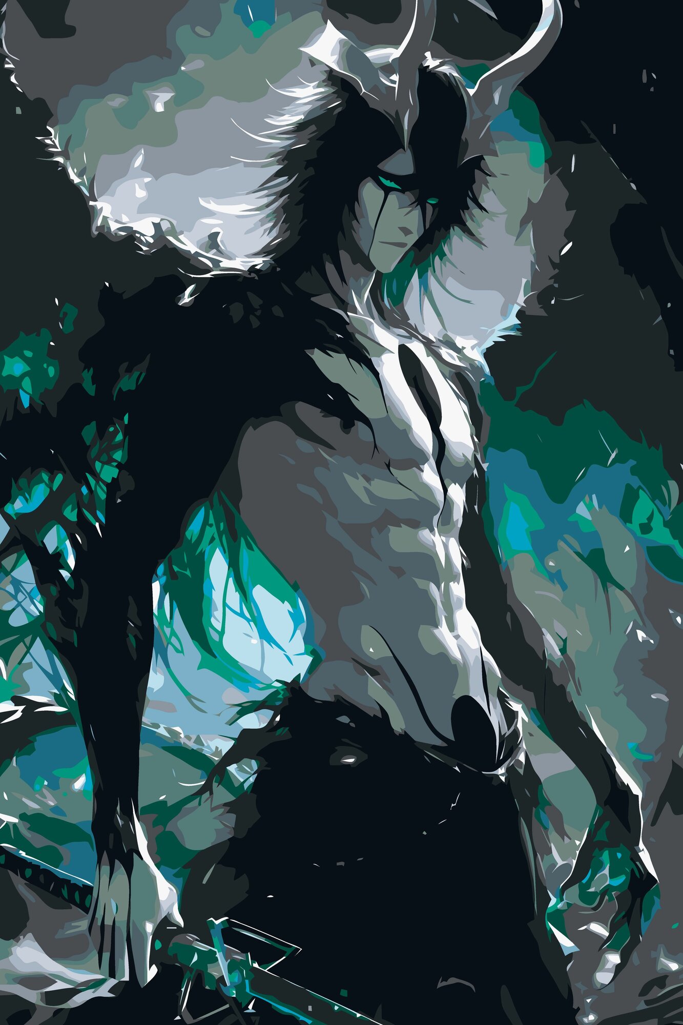 Картина по номерам Т412 "улькиорра сифер. Блич" 40Х60