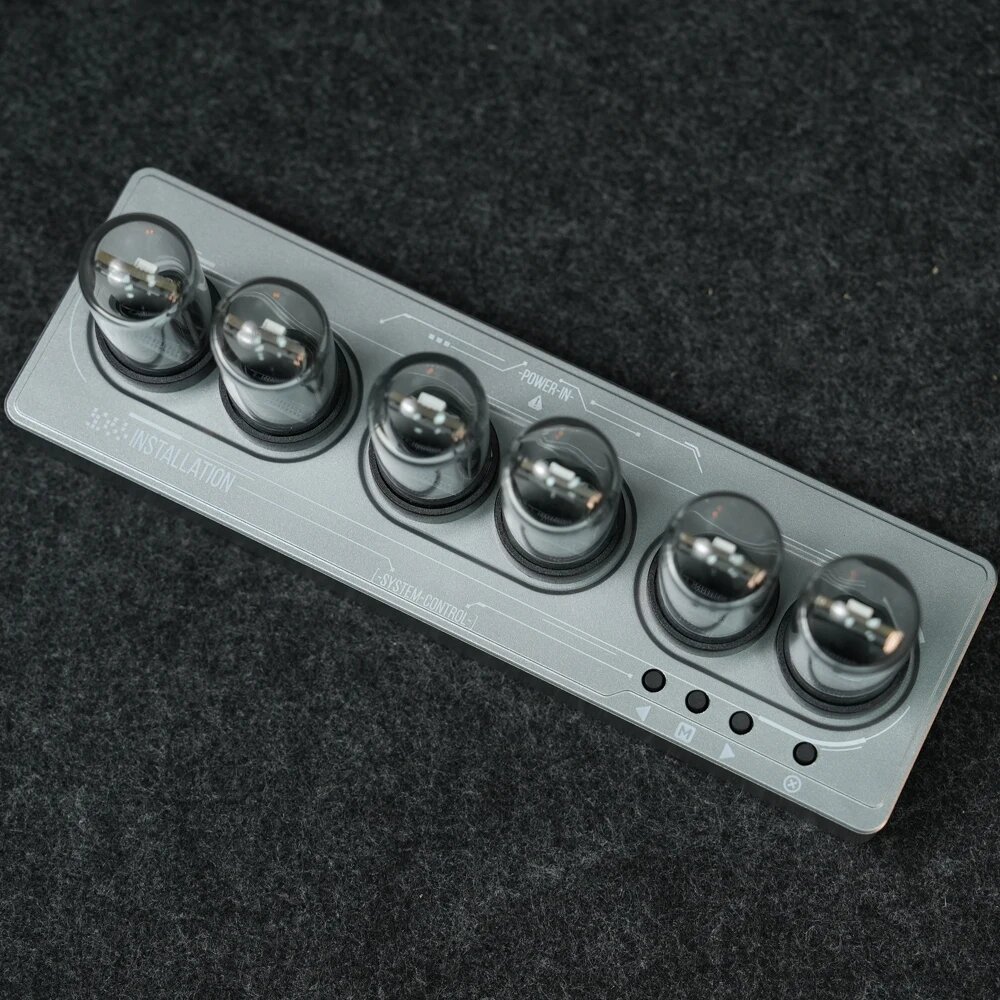 Умный Будильник Wi-Fi С IPS-дисплеем И RGB-подсветкой В Стиле Nixie Tube Для Декора Игровой Комнаты, Ручная Работа