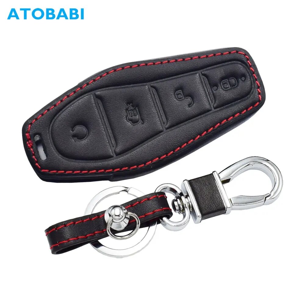 Кожаный чехол для автомобильного ключа с дистанционным управлением, оболочка, аксессуар для автомобиля для BYD Qin PLUS DM-i Yuan Song SON Han EV Seal Dolphin Tang DM Atto