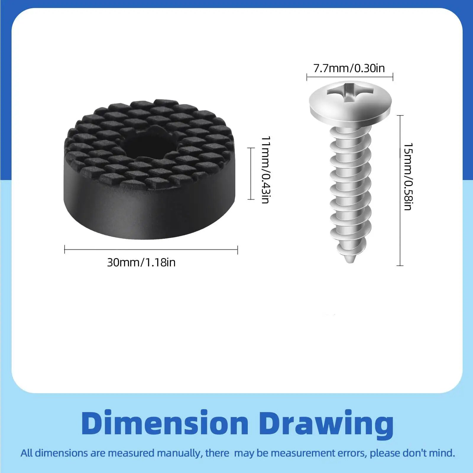 Резиновые бамперы для мебели 12 шт. 12pcs 30mm