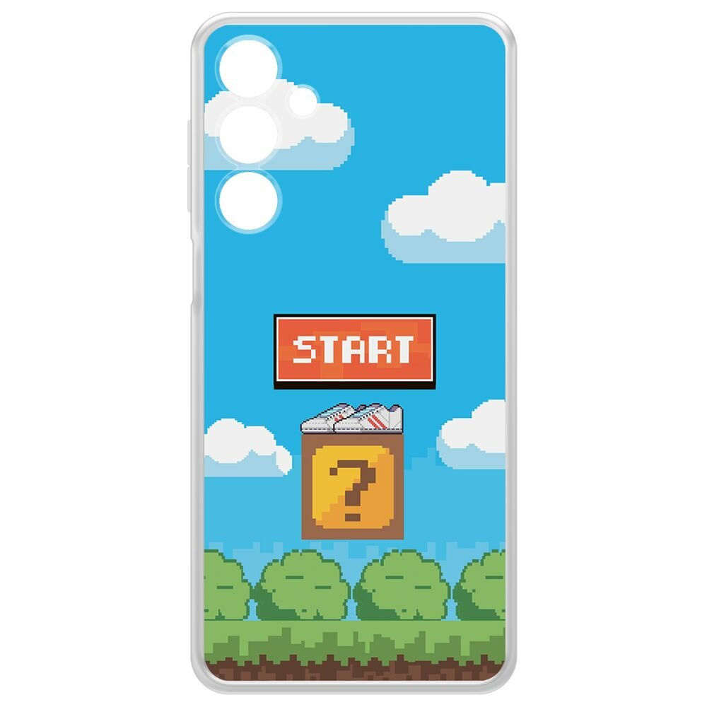 Чехол-накладка Krutoff Clear Case Кроссовки детские 8-Бит для Samsung Galaxy A16