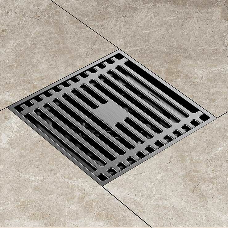 Душевой трап регулируемый вертикальный с нержавеющей решеткой с сухим гидрозатвором Латунный внутренний сердечник