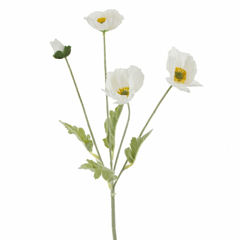 Цветок искусственный "Мак" (Real Touch), L14 W14 H64 см