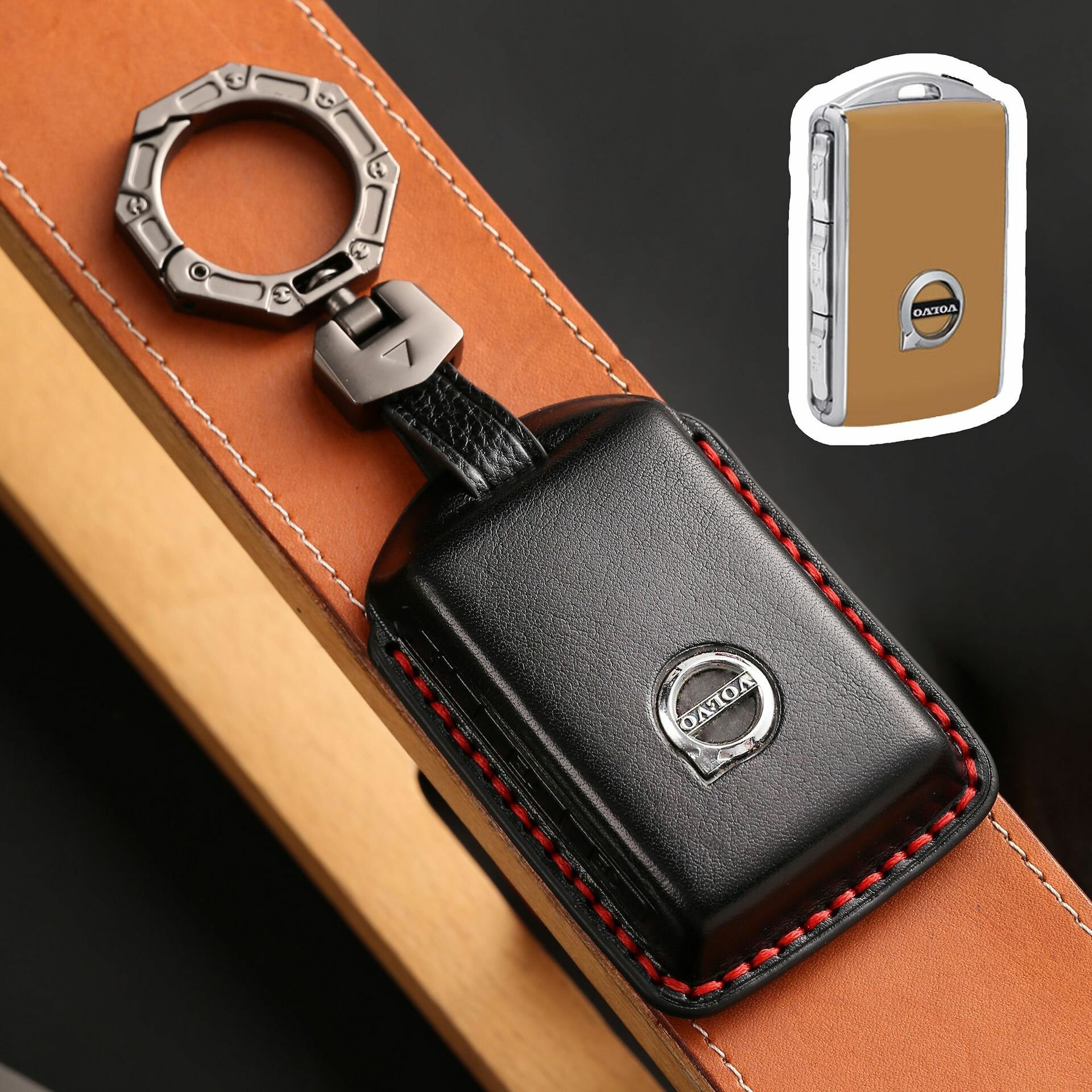 Чехол для автомобильного брелка Volvo черный Чехол для автомобильного брелка