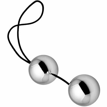 XR Brands Trinity Vibes Benwa Balls Sterling Grey, серебристые Вагинальные шарики