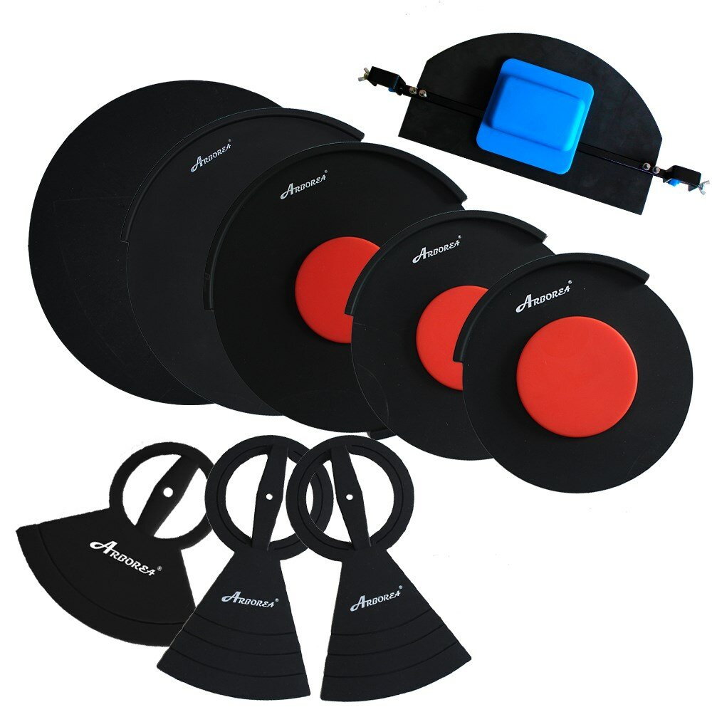 Arborea DMPBK Комплект заглушек для барабанов и тарелок, черные