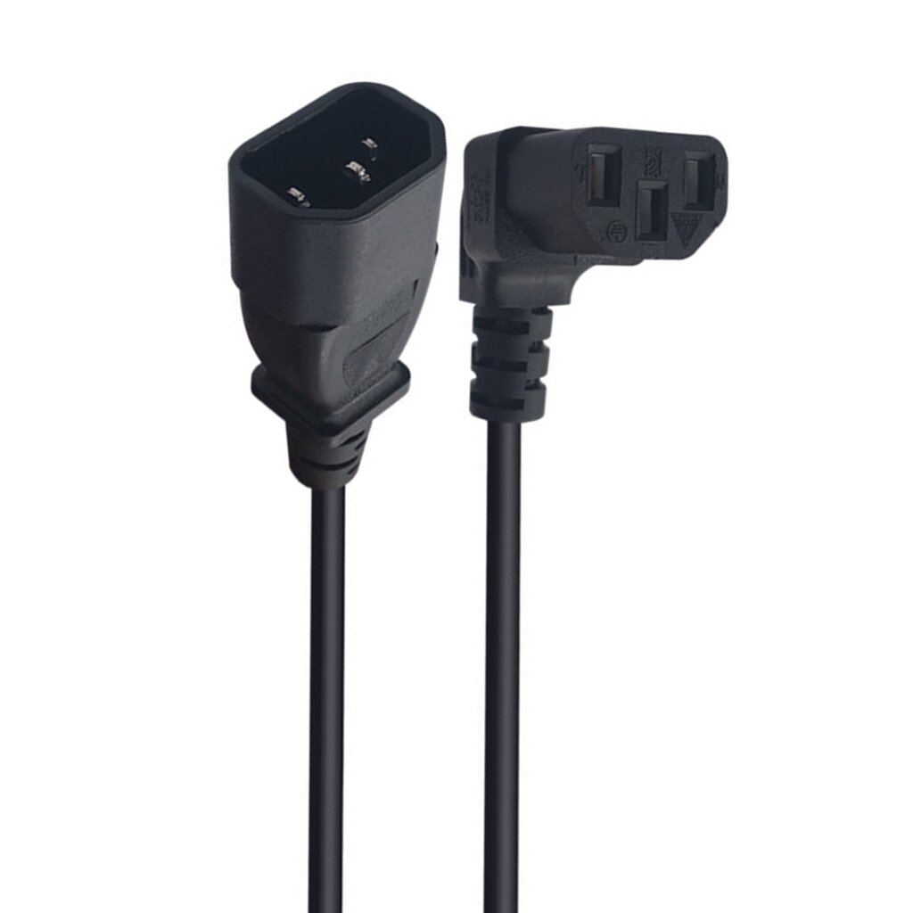 IEC320 C14-C13 Шнур Питания с Углом наклона от мужчины к женщине, Изгиб 90 Градусов, Длина 0,1 м для компьютера, Основного Блока питания PDU, ИБП