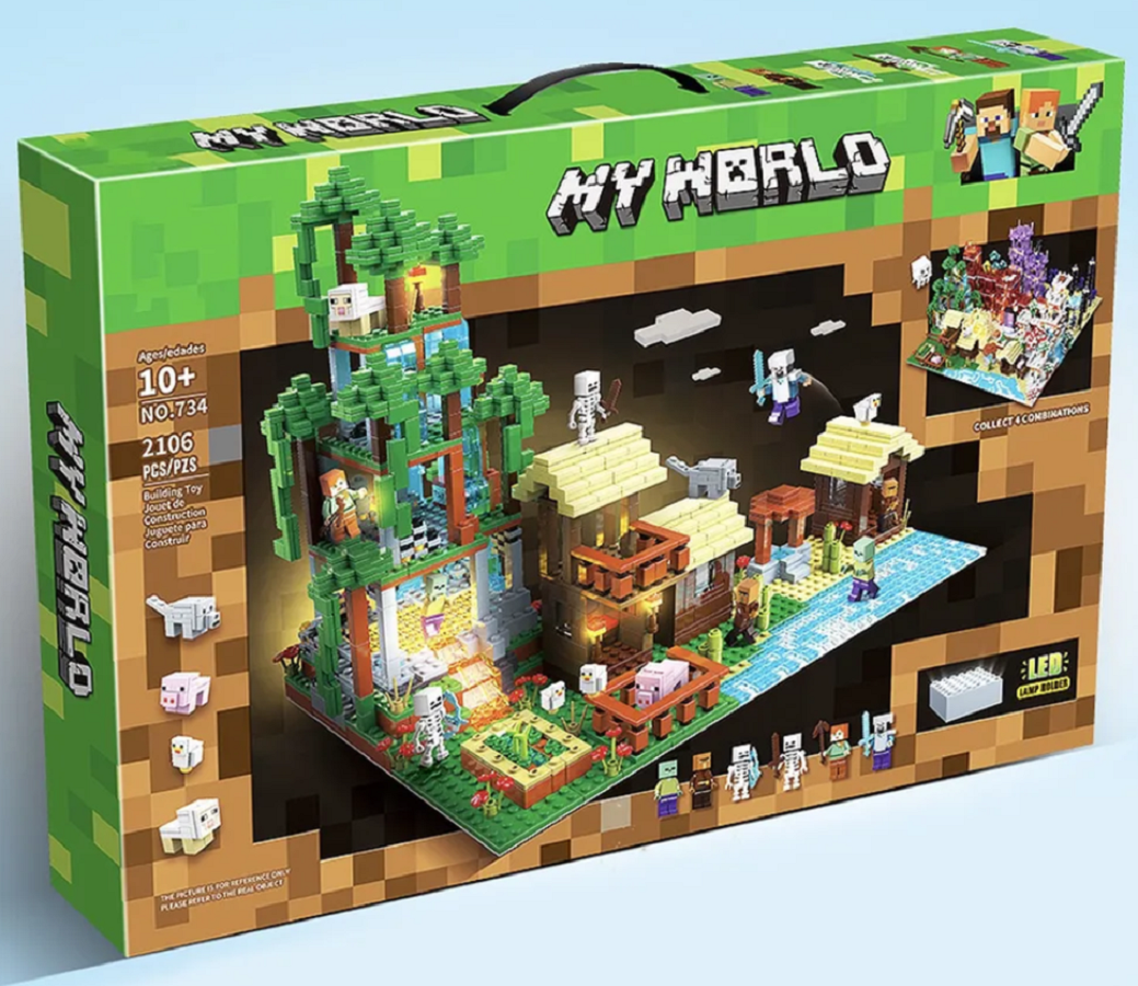 Конструктор My World Большая лесная деревня 2106 деталь 734