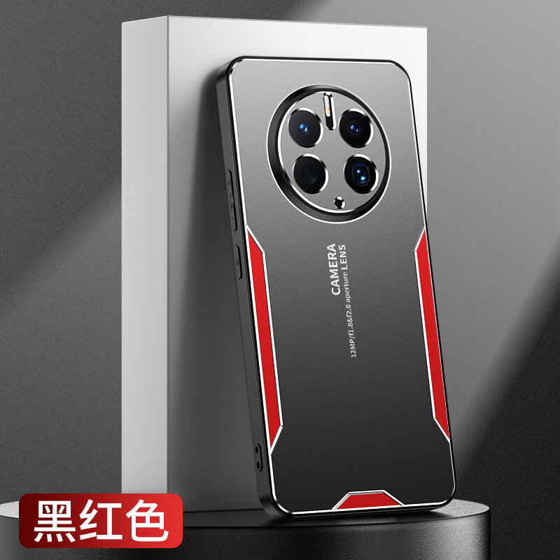 Чехол для Huawei Mate 50 Pro / Хуавей Мате 50 Про, матовая поверхность,360° Полная защита, чехол-кардиомонитор, поликарбонат (PC), защита камеры, ударопрочный, усиленные углы, soft touch