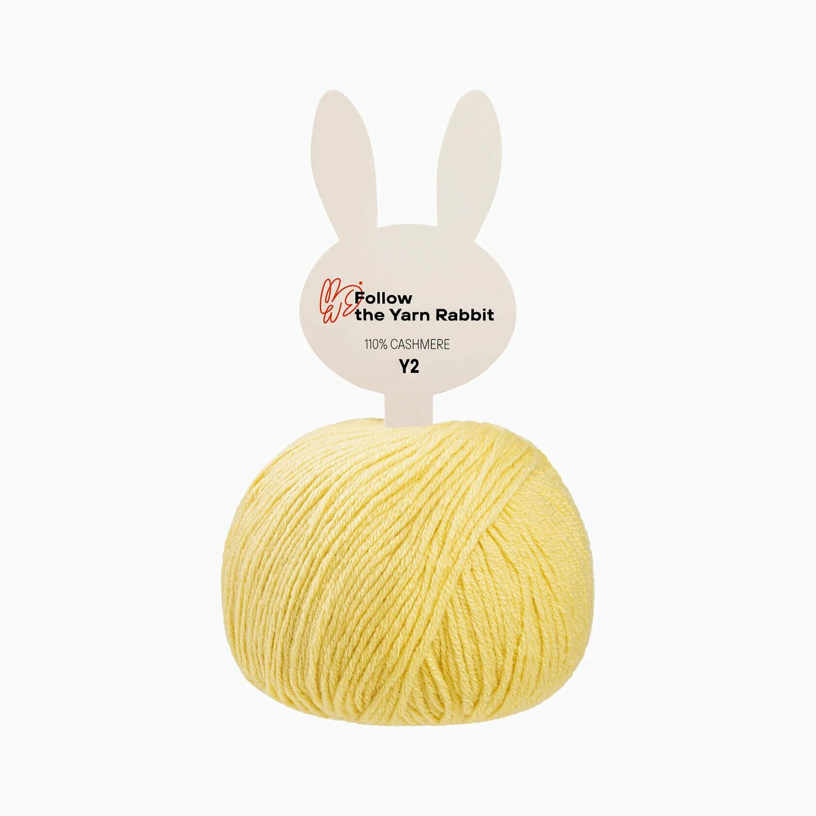 Кашемир 100% Y2 Limoncello 130 м / 50 гр FOLLOW THE YARN RABBIT