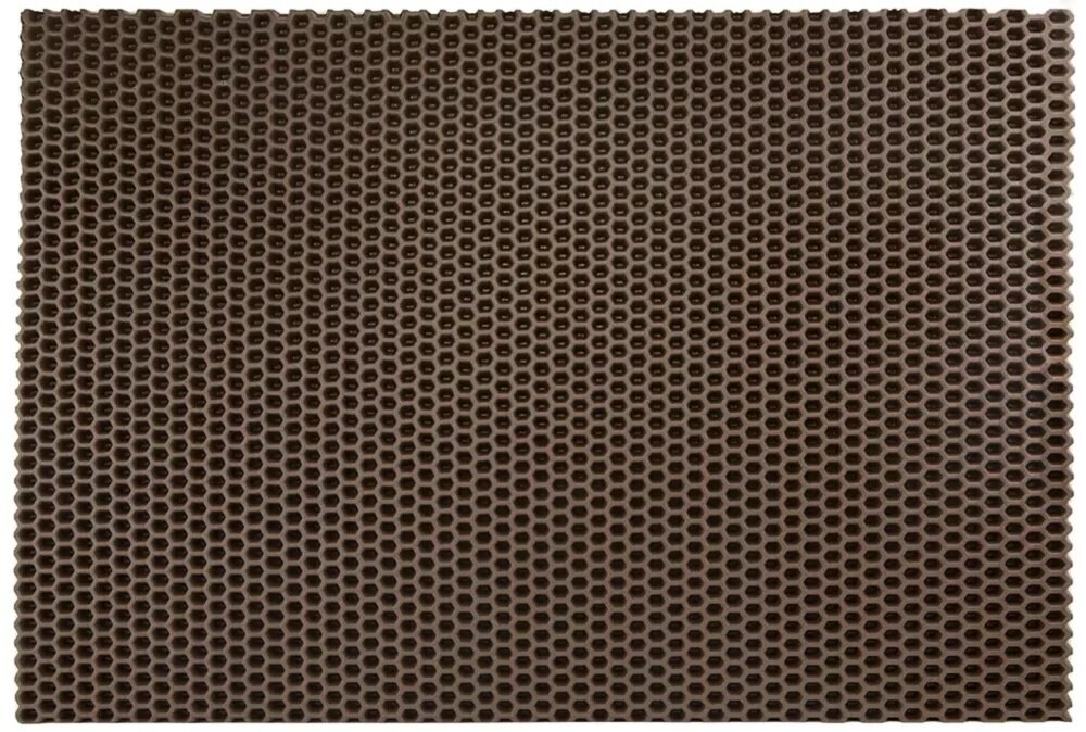 Коврик придверный Sunstep / Санстеп Crocmat универсальный, для помещений и улицы, из ЭВА, коричневый, 40×60см / товары для дома