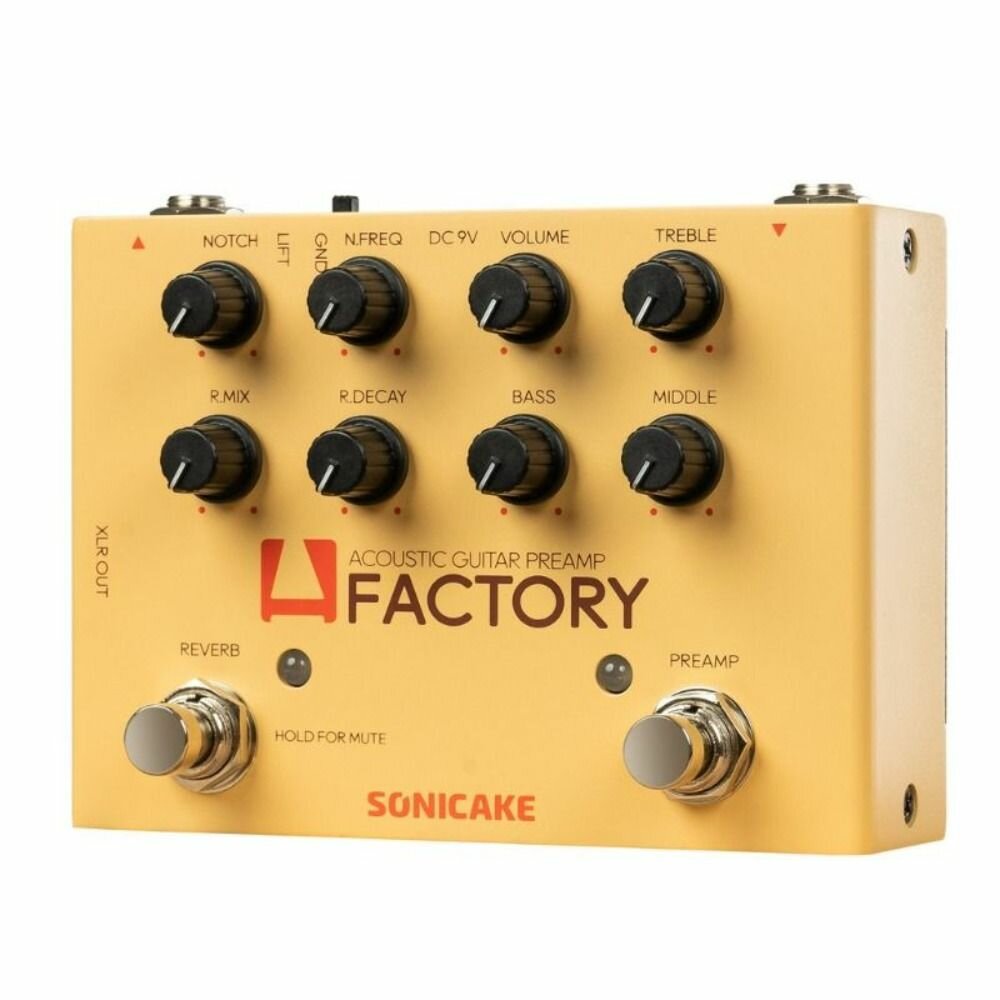 Sonicake QDS-04 Factory A Процессоры гитарных эффектов Цифровые педали реверберации True Bypass Гитарные аксессуары