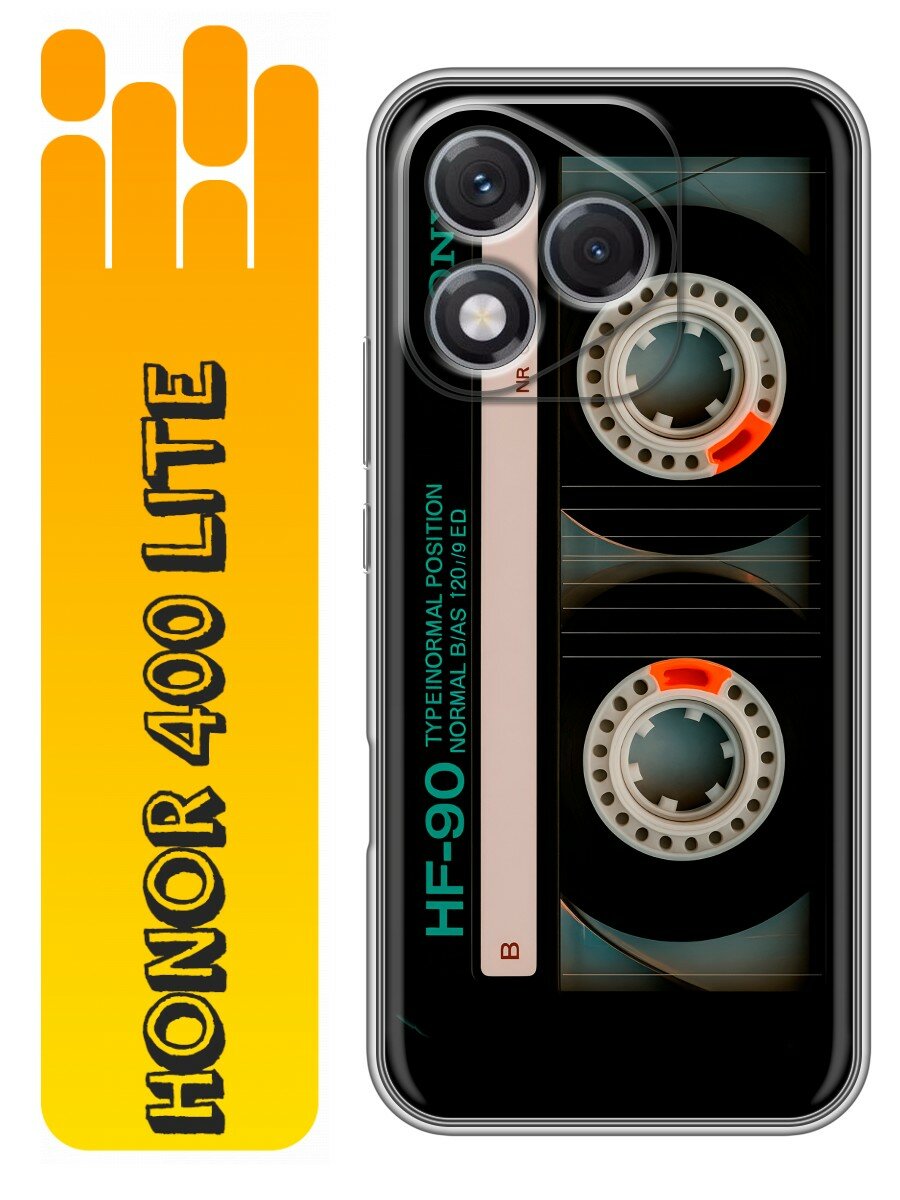 Чехол для Honor 400 Lite с принтом Кассета ретро (Хонор 400 Лайт)