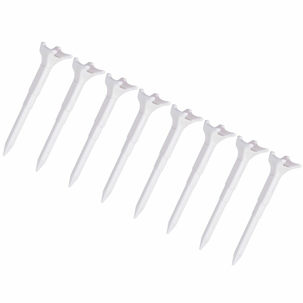 8 шт. Пластиковые Т-образные стойки для гольфа с 4 зубцами, прочные, для тренировок на открытом воздухе