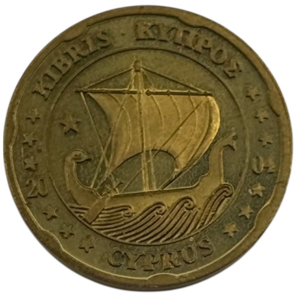 Кипр 20 евроцентов 2004 г. Essai (Проба)