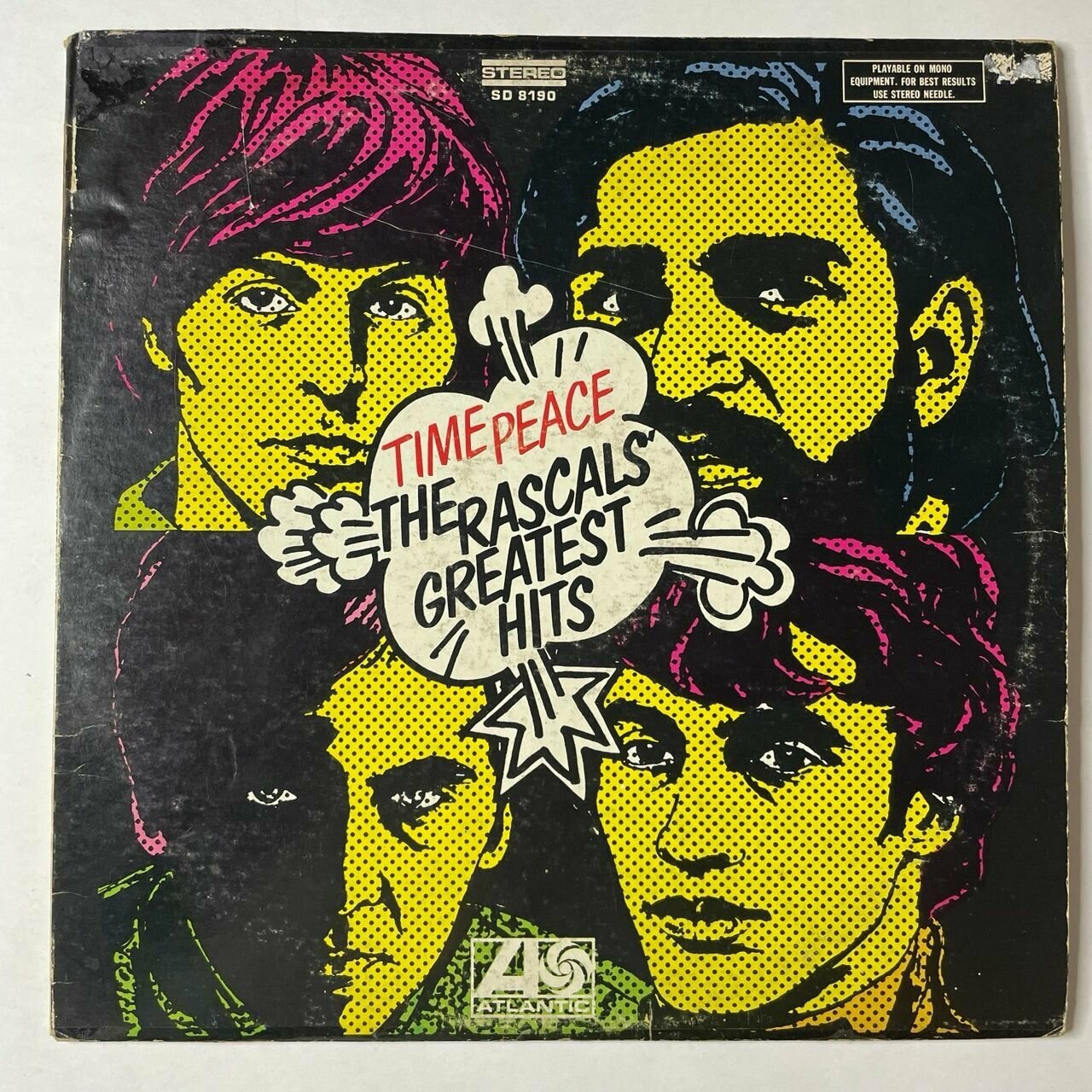 Винтажная виниловая пластинка LP Time Peace The Rascals Greatest Hits (Canada 1968)