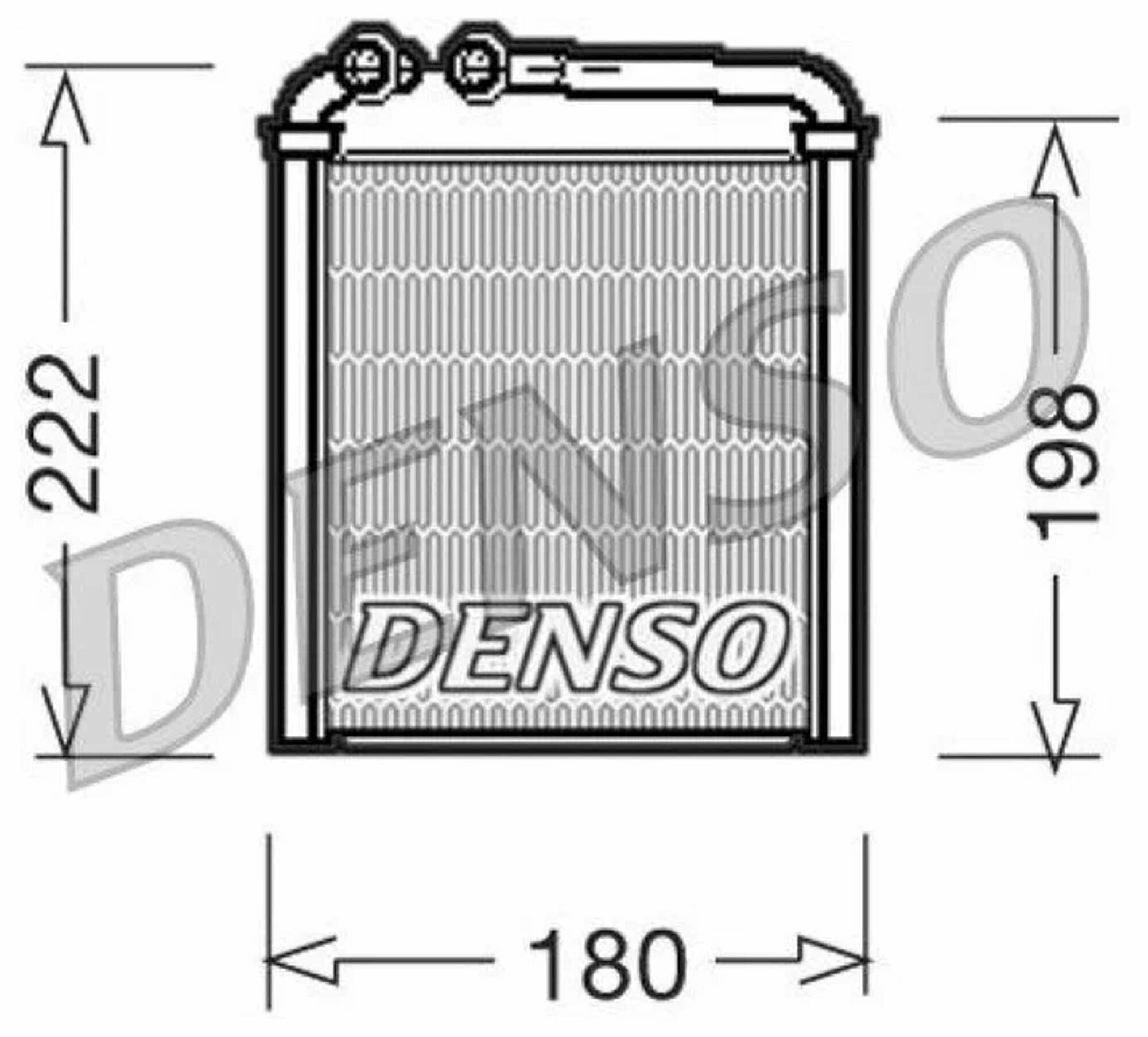 Радиатор отопителя DENSO DRR32005, для Volkswagen Golf/Skoda Octavia/Volkswagen Passat