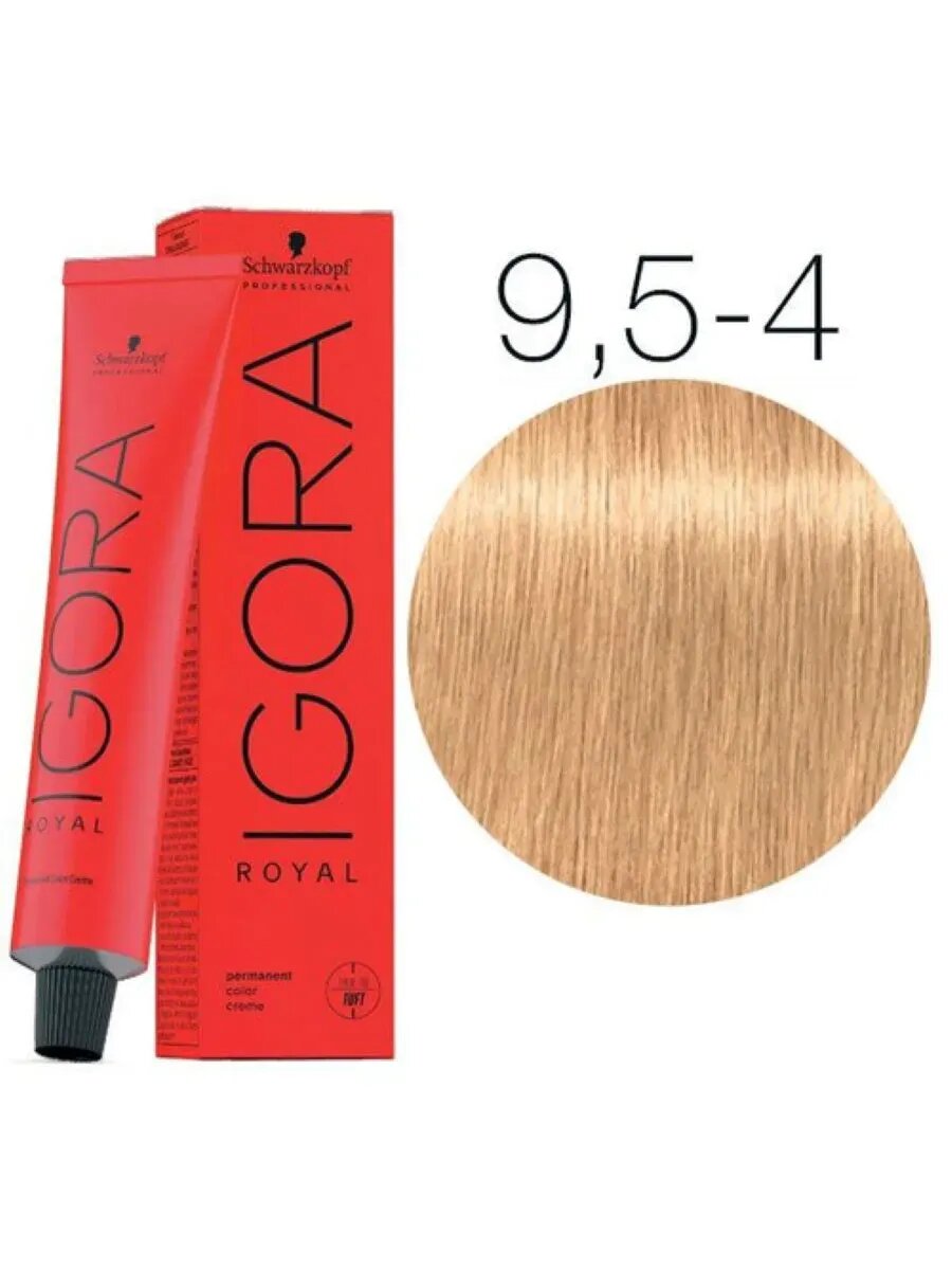 Schwarzkopf Igora Royal 9,5-4 Стойкая краска для волос 60мл