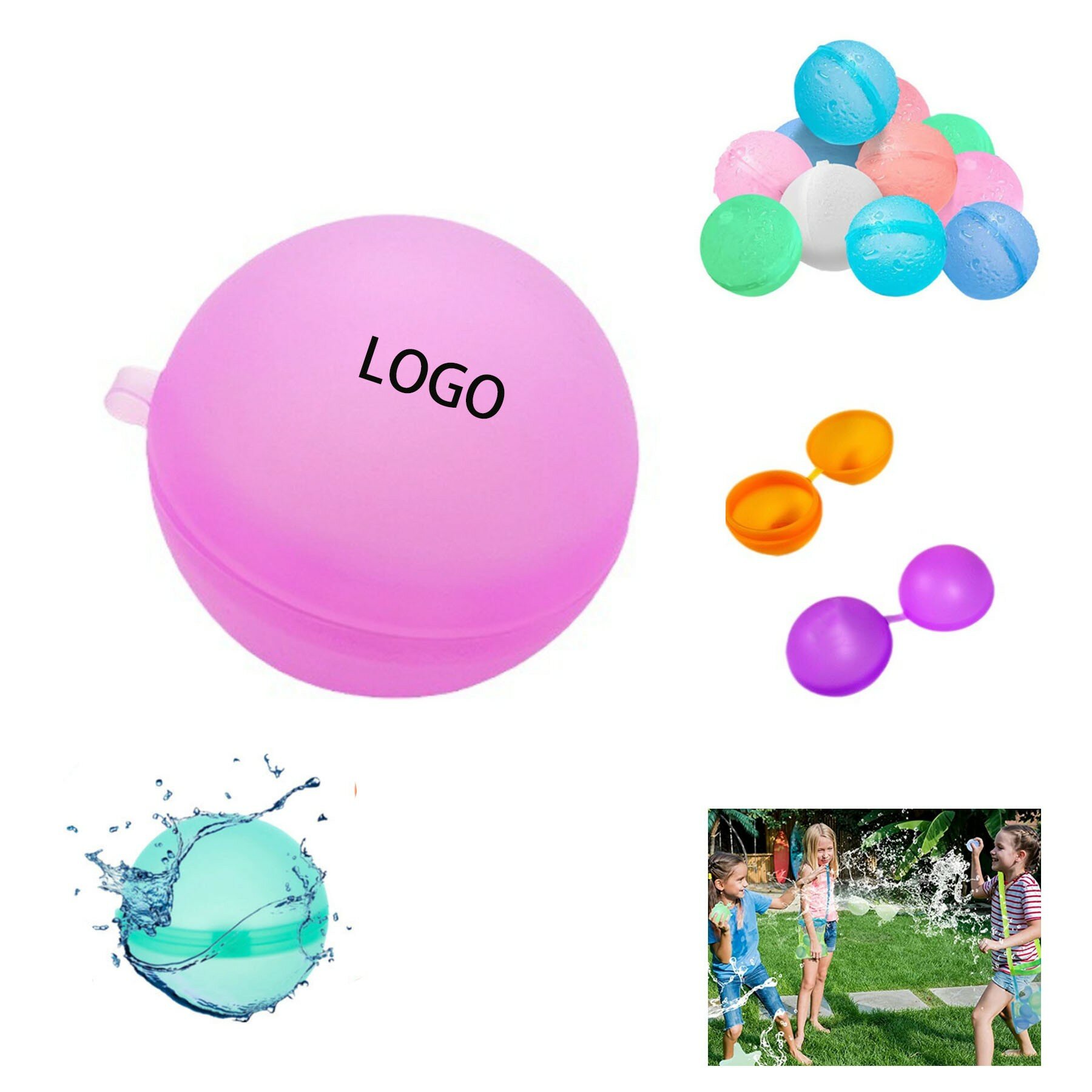 Силиконовый шарик для поедания - Минимальный заказ 100 Можно нанести свой логотип