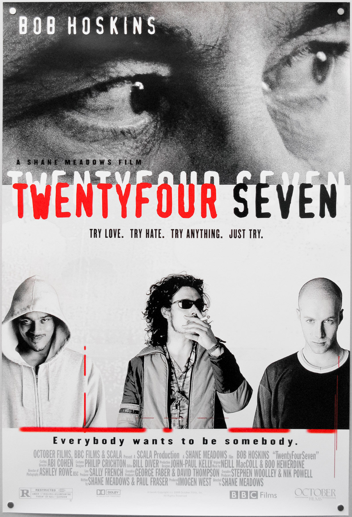 Плакат, постер Двадцать четыре семь (TwentyFourSeven) 1997 на бумаге, размер 60х84см