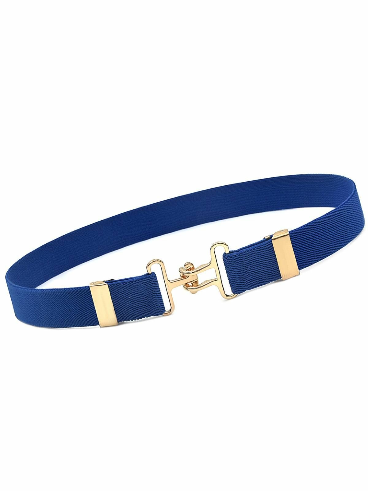 Дышащий растягивающийся ремень для детей, регулируемая длина, надежная металлическая застежка, эластичный пояс для верховой езды, Синий