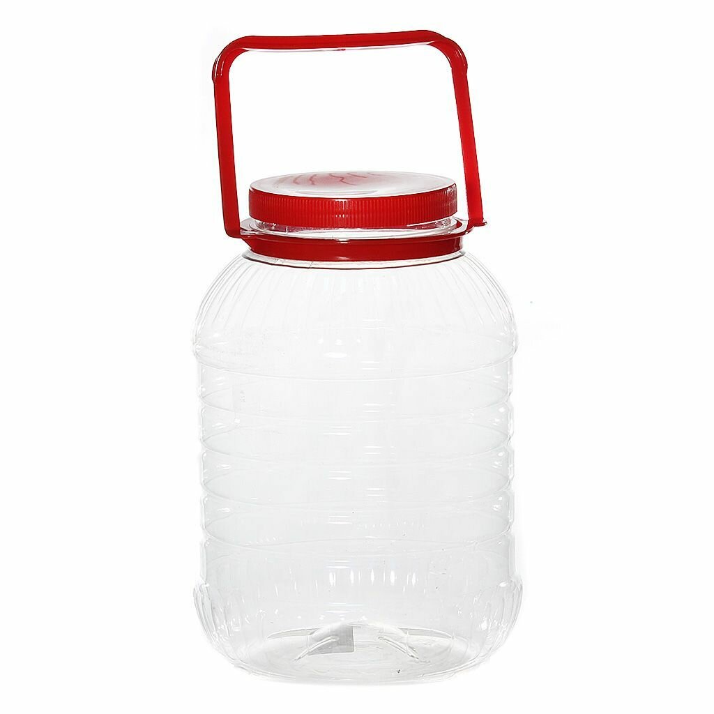 Бидон пластиковый, Альтернатива, 5 л, с ручкой, в ассортименте