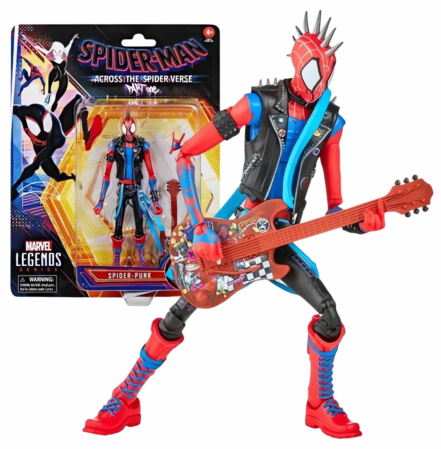 Коллекционная экшн фигурка Marvel Legends series с аксессуарами "Человек-паук. Панк" (Spider-punk)