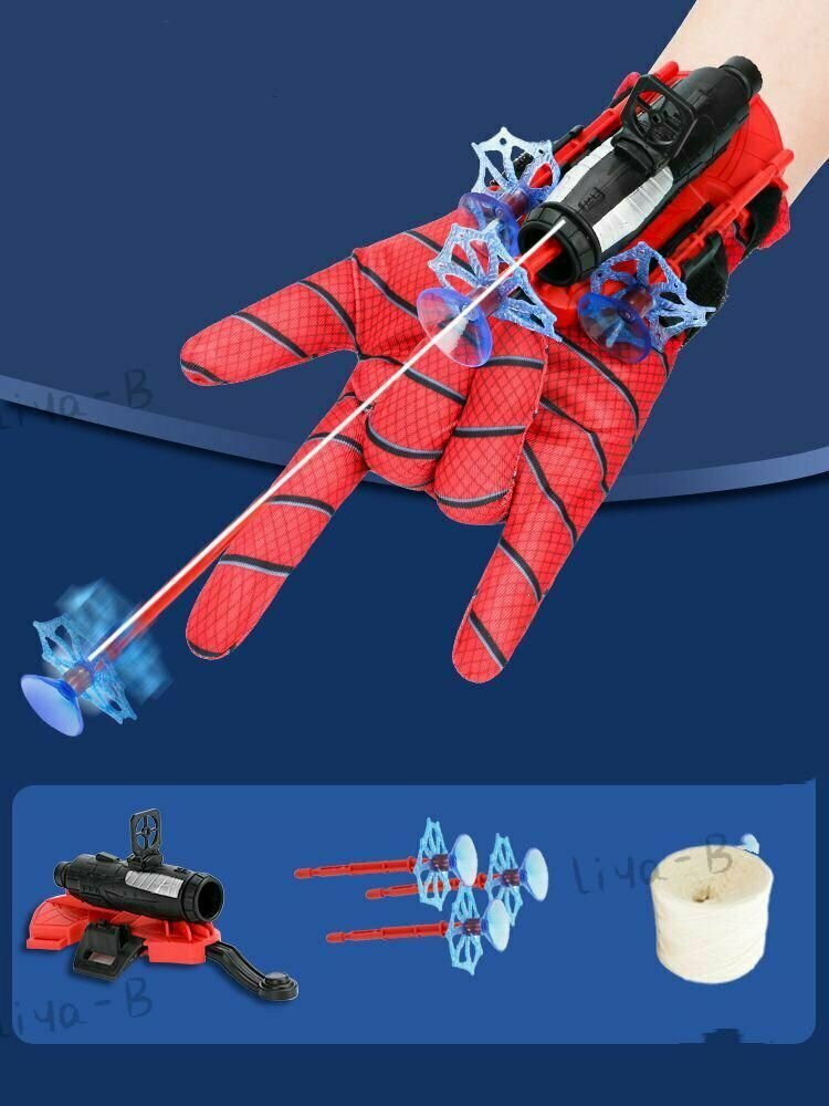 Перчатки Человека - паука, детская игрушка, катапультируемый аппарат для пауков, подарок на день рождения