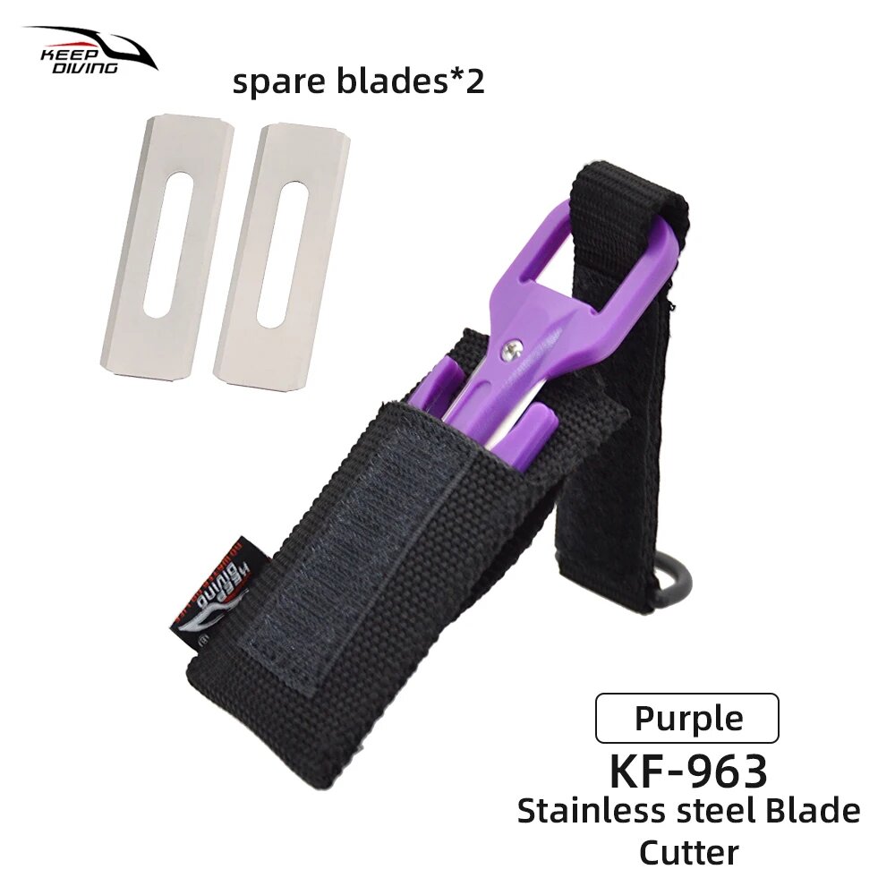 Подводный нож KEEP DIVING KF-963 Фиолетовый, 963 Purple