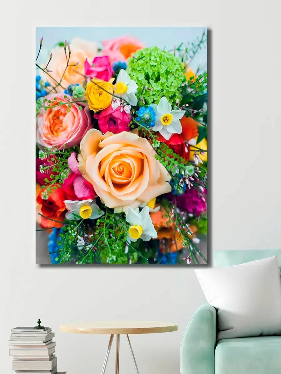 Картина "Особенный букет", интерьерная 30х40см 1шт.