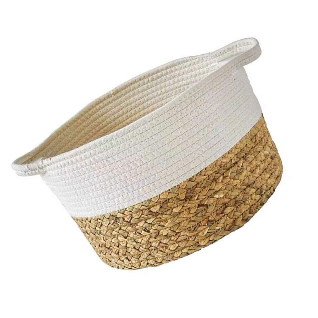 Тканые корзины для хранения, органайзеры из бумажной веревки. Прочный и портативный аксессуар для эффективной организации рабочего стола.