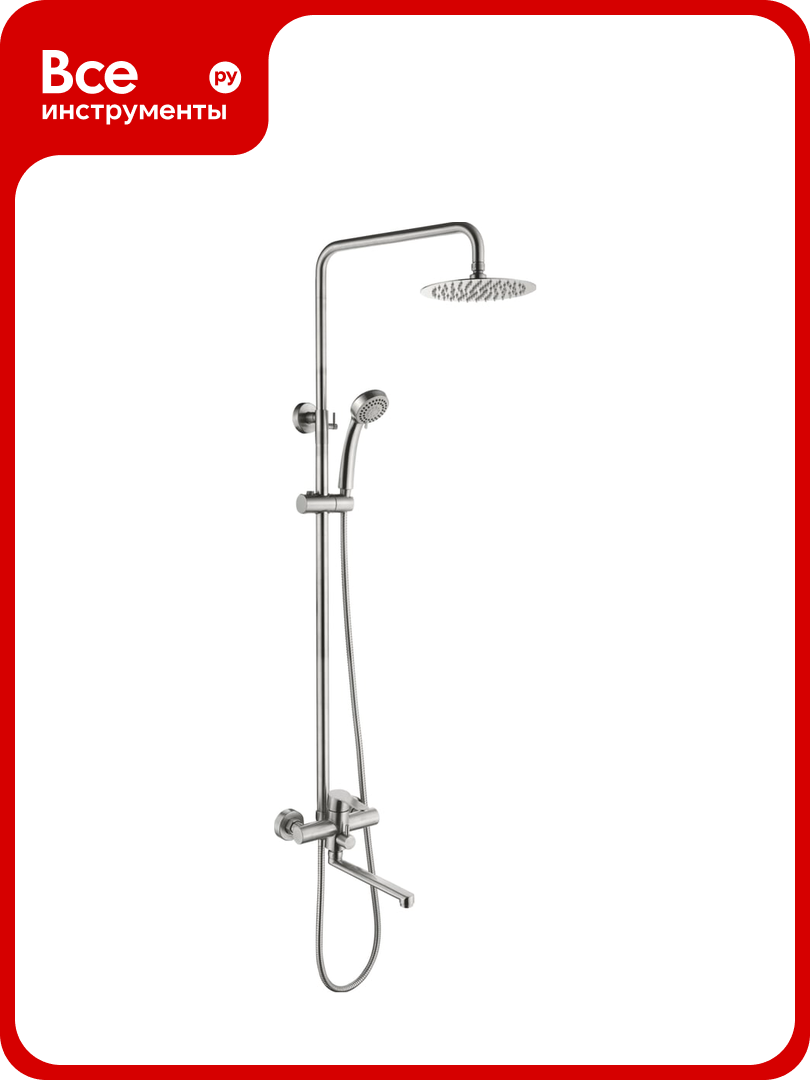 Душевая система LEDEME со смесителем и тропическим душем, L72403-1