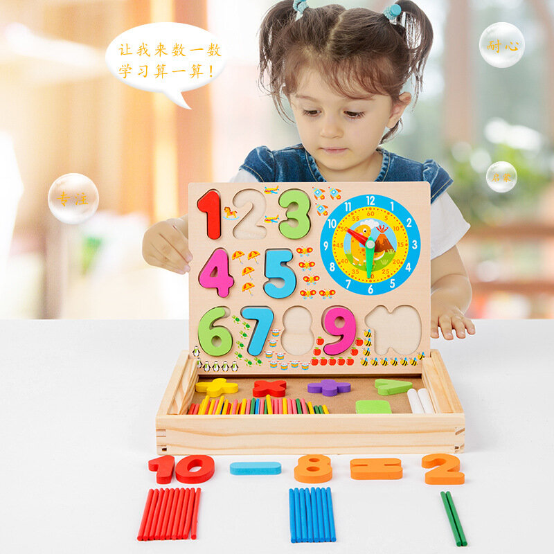 Развивающая игрушка "Детская цифровая арифметика", для дошкольников, цвет ящика для инструментов